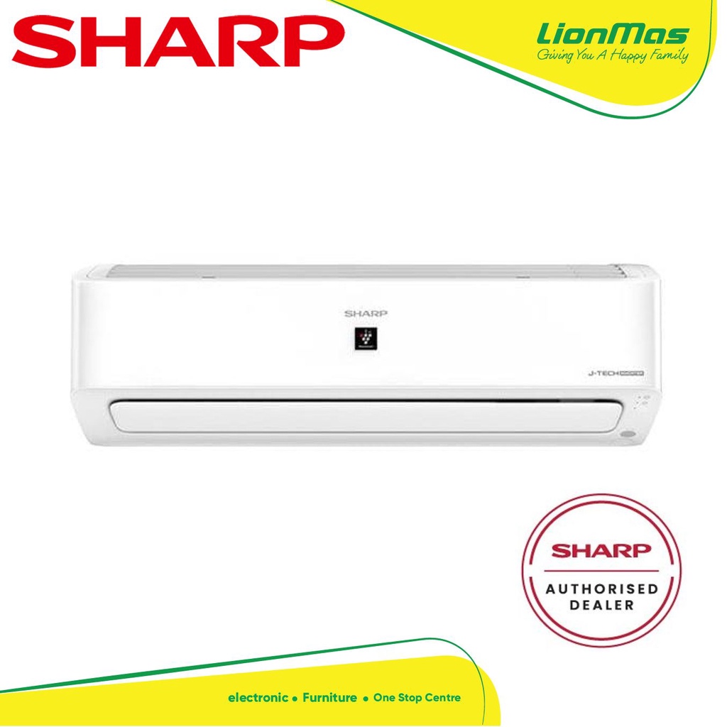 SHARP SPLIT AIR COND 1.5HP INVERTER PLAMACLUSTER ION AHXP13YMD | Shopee ...