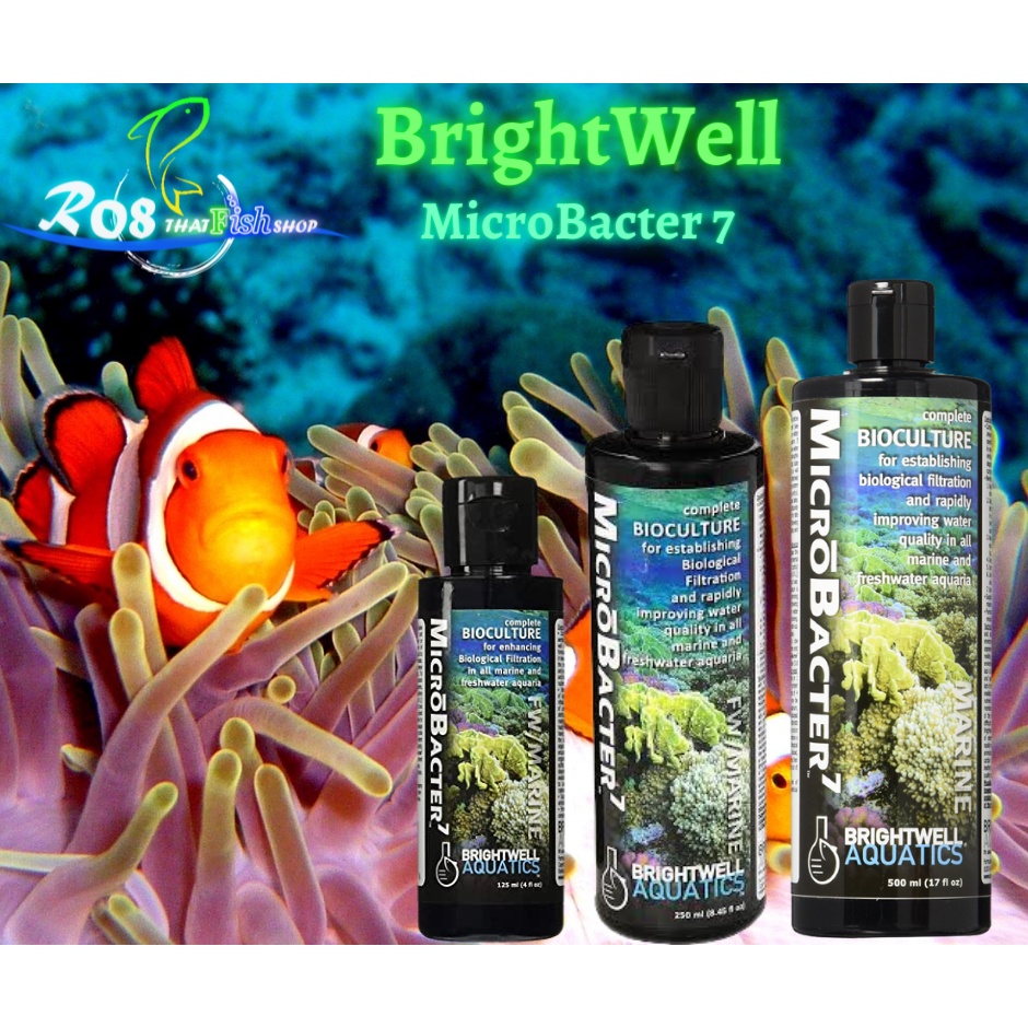 Brightwell MicroBacter7 125ml, 250ml & 500ml For all type marine fish ...