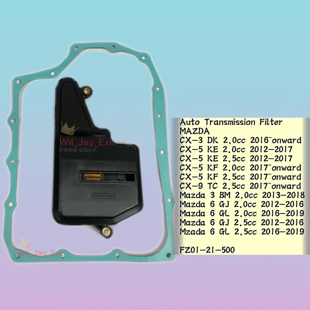AUTO FILTER FZ01-21-500 MAZDA CX-3 DK, CX-5 KE/KF, CX-9 TC, MAZDA 3 BM ...