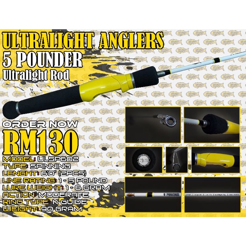 5Pounder NEW Fishing Rod by Ultralight Anglers | Shopee Malaysia