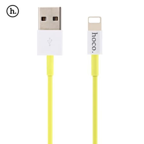HOCO X8 ORIGINAL SERIES 8 PIN CHARGE DATA TRANSFER CABLE 1M (YELLOW ...