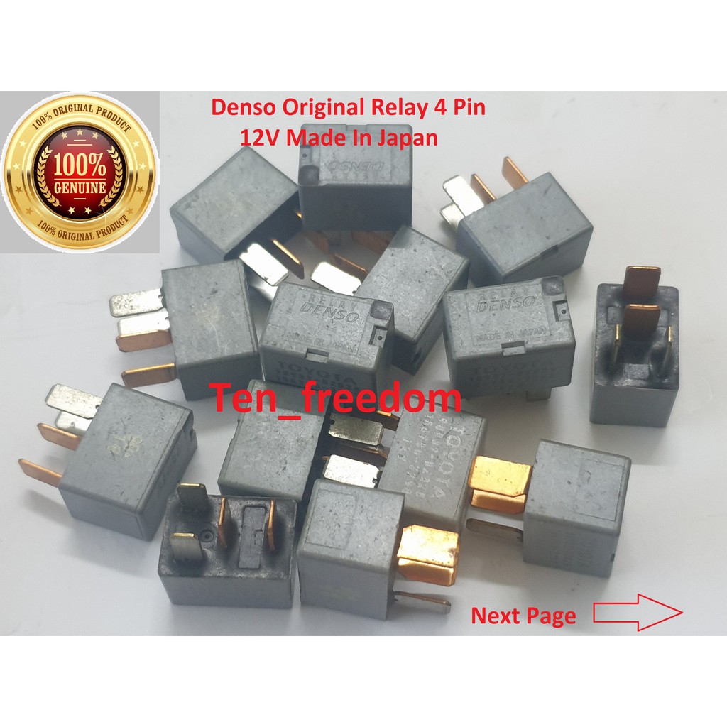 Original Toyota Denso Relay 4 Pin | Shopee Malaysia
