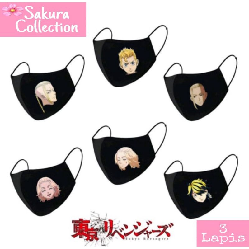 TOKYO REVENGERS character mask Sano Manjiro/ Ken Ryuguji/ Hanagaki ...