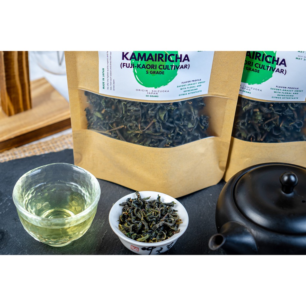 Sencha Kamairicha(Pan-Fried) - Guricha(Curly Sencha Steamed Tea) S Grade Japanese Green tea ...