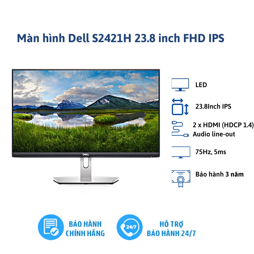 Dell S2421H 23.8 inch FHD IPS 75Hz pc Monitor | Shopee Malaysia