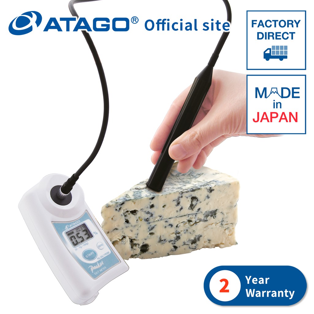 ATAGO Digital Hand-held “Pocket” Salt-meter PAL-SALT PROBE | Shopee ...