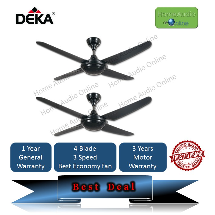 Deka Kronos Remote Control Ceiling Fan 3 Speed 4 Blade - F5-4P (Twin ...