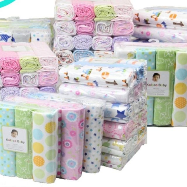 🔥Murah🔥Newborn Baby Muslin Blanket Kain Bedung Kain Selimut 4 pcs 1 set ...