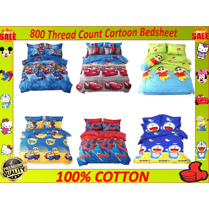 Gift/Bed Sheet Queen /Cadar/Cadar Queen/Cadar Queen Cartoon/Cadar Katil ...