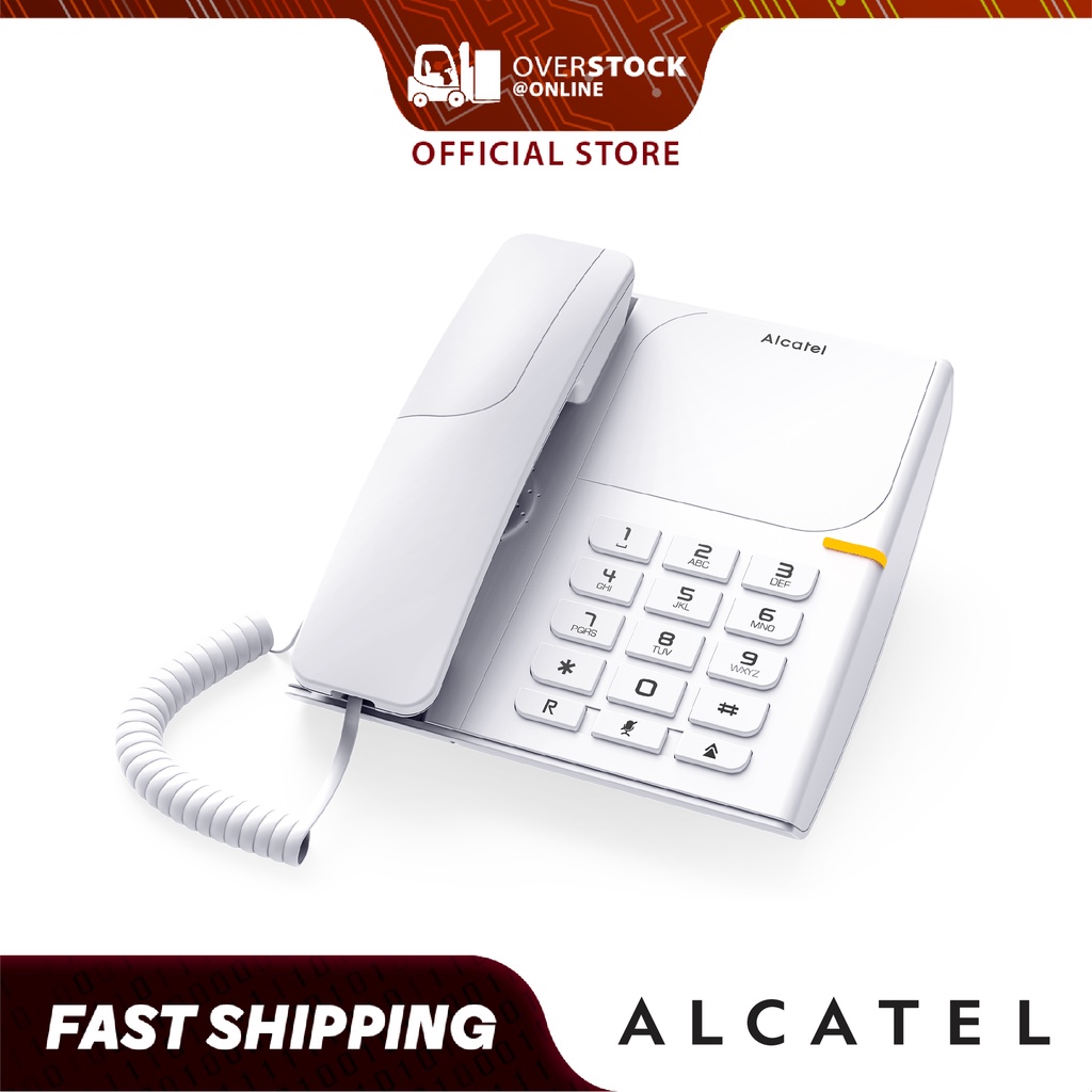 Alcatel Corded Phone T28 with Redial Key, Visual Call Indicator, Ringer ...