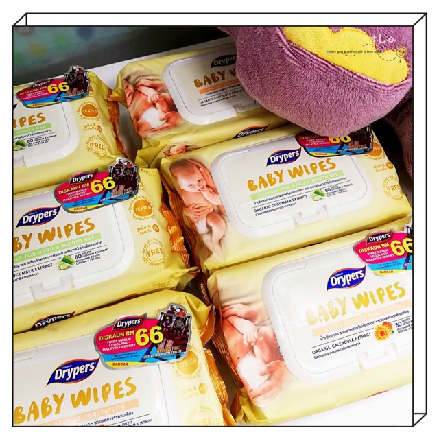 Drypers Baby Wipes 80pcs | Shopee Malaysia