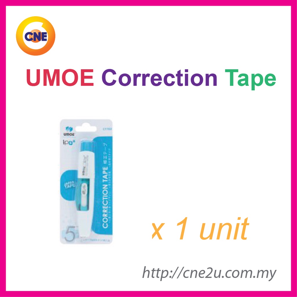 UMOE CORRECTION TAPE (5MM X 6M) /修正带 | Shopee Malaysia