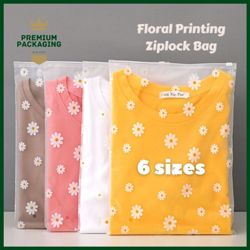 Daisy Flower zipperlock EVA Plastic Bag Transparent PE ZipBag zipper ...