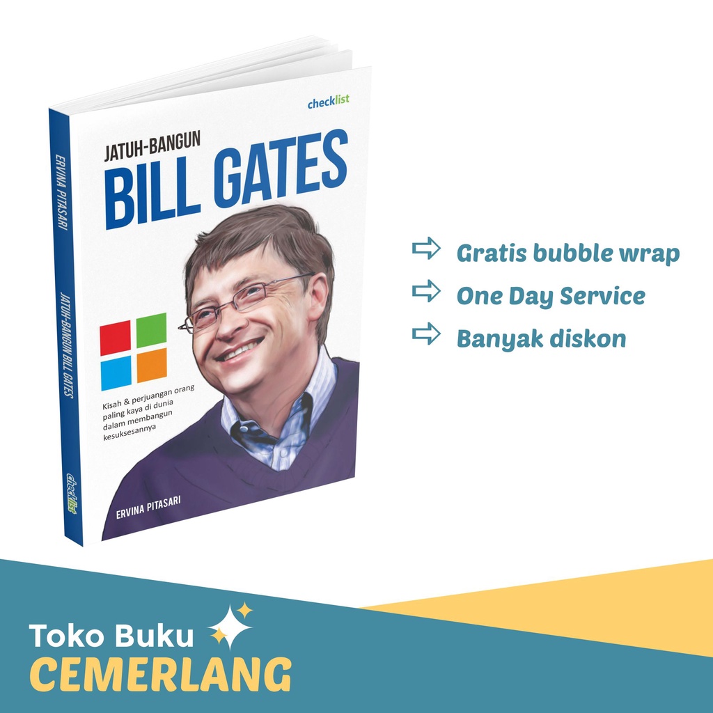 Motivational Book for Falling and Waking Up Bill Gates | Shopee Malaysia