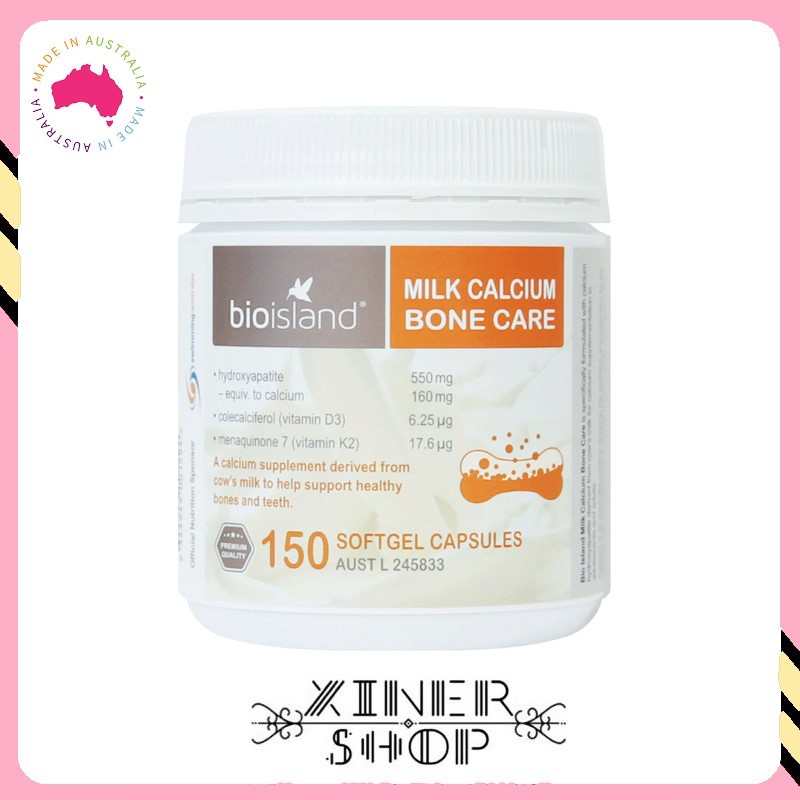[Pre Order EXP 05/2027] Bio Island Milk Calcium Bone Care ( 150 ...
