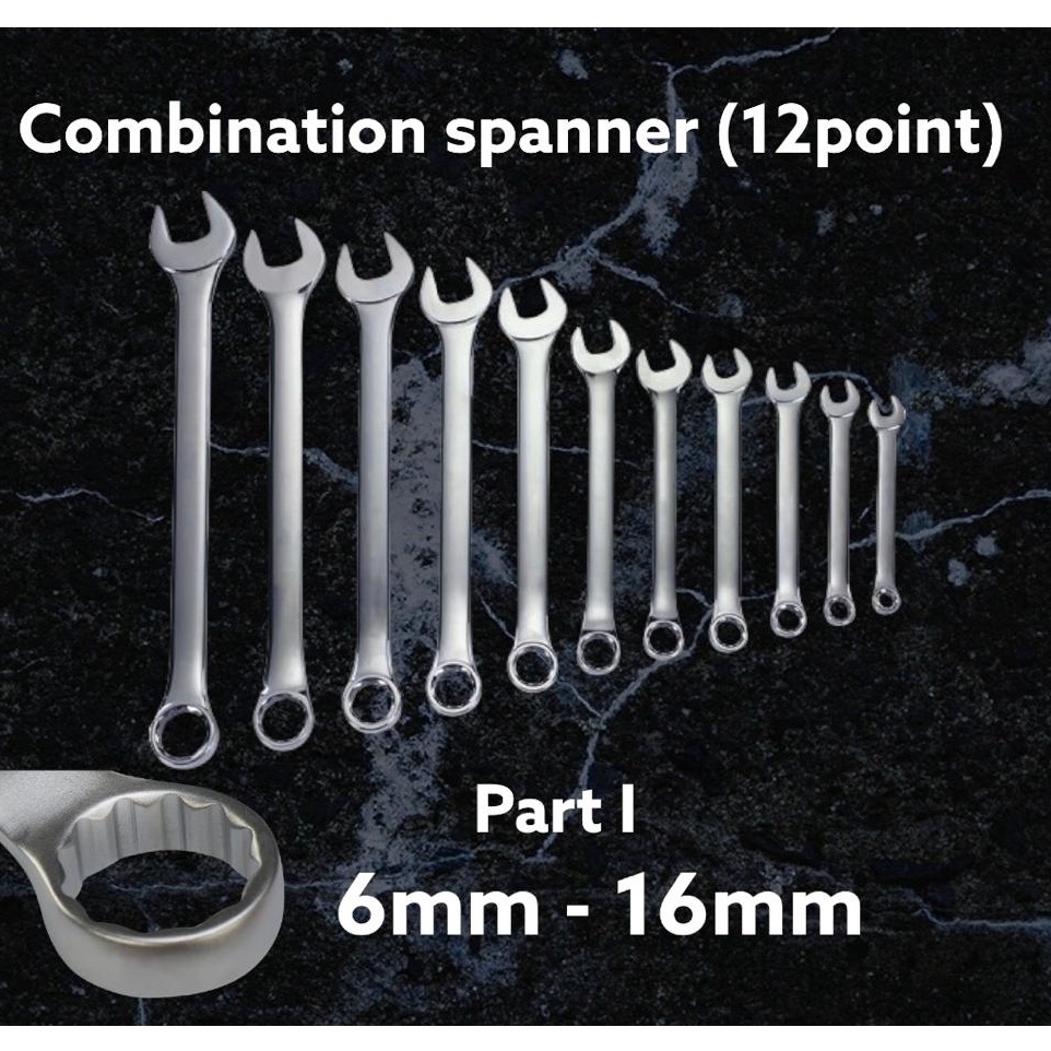 Combination Wrench Spanner / Combination Open & Ring End Spanner ...