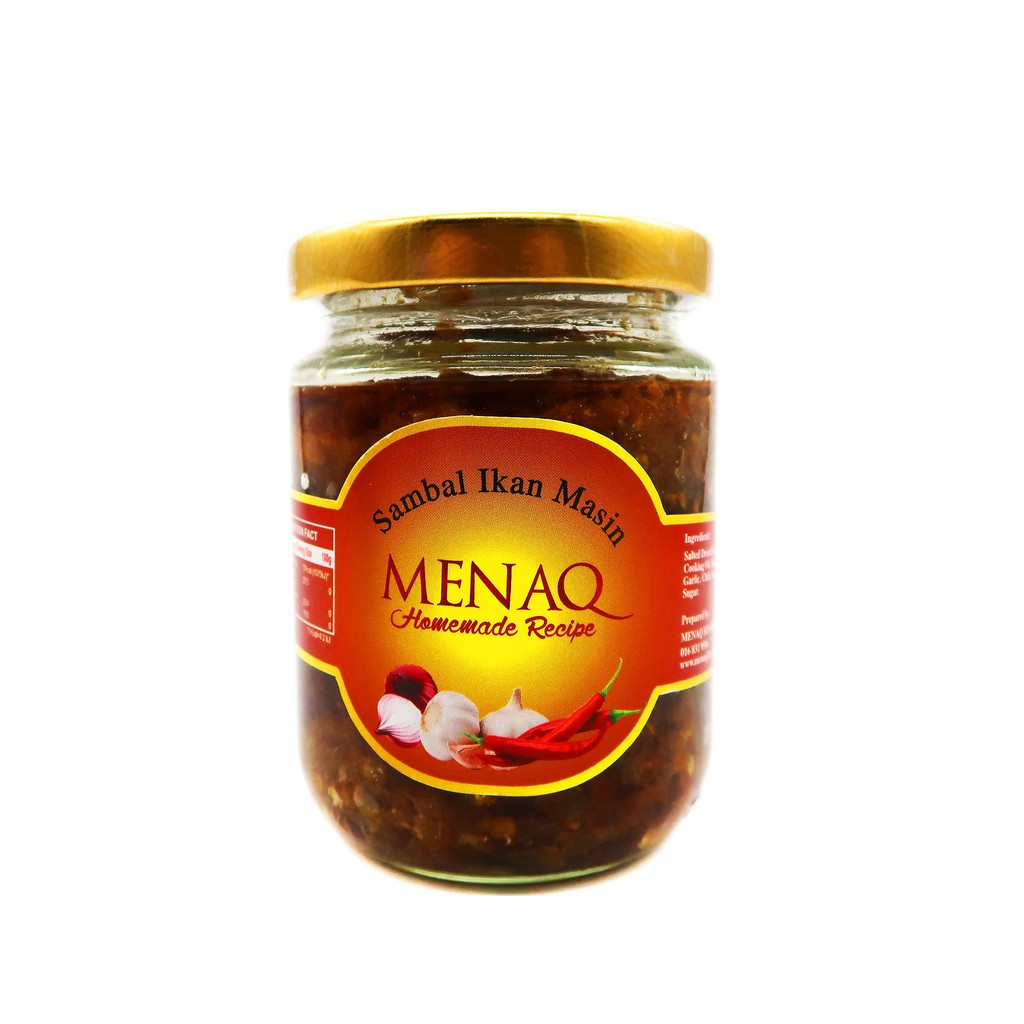 MENAQ Sambal Ikan Masin Homemade Recipe (220g) | Shopee Malaysia