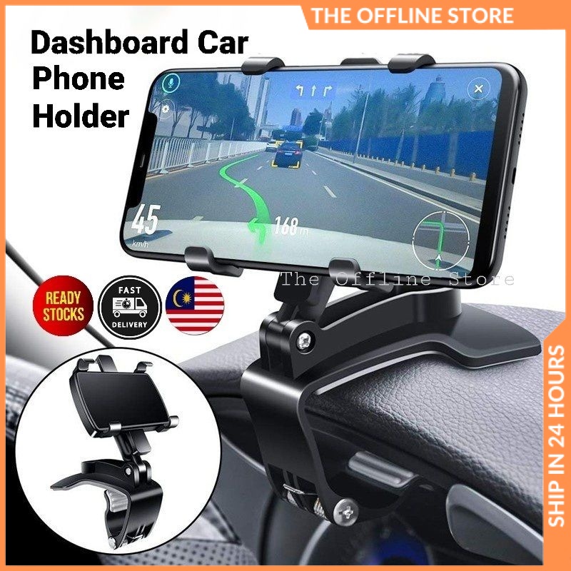360º Car Phone Holder Dashboard Phone Holder Rear View Mirror Phone ...
