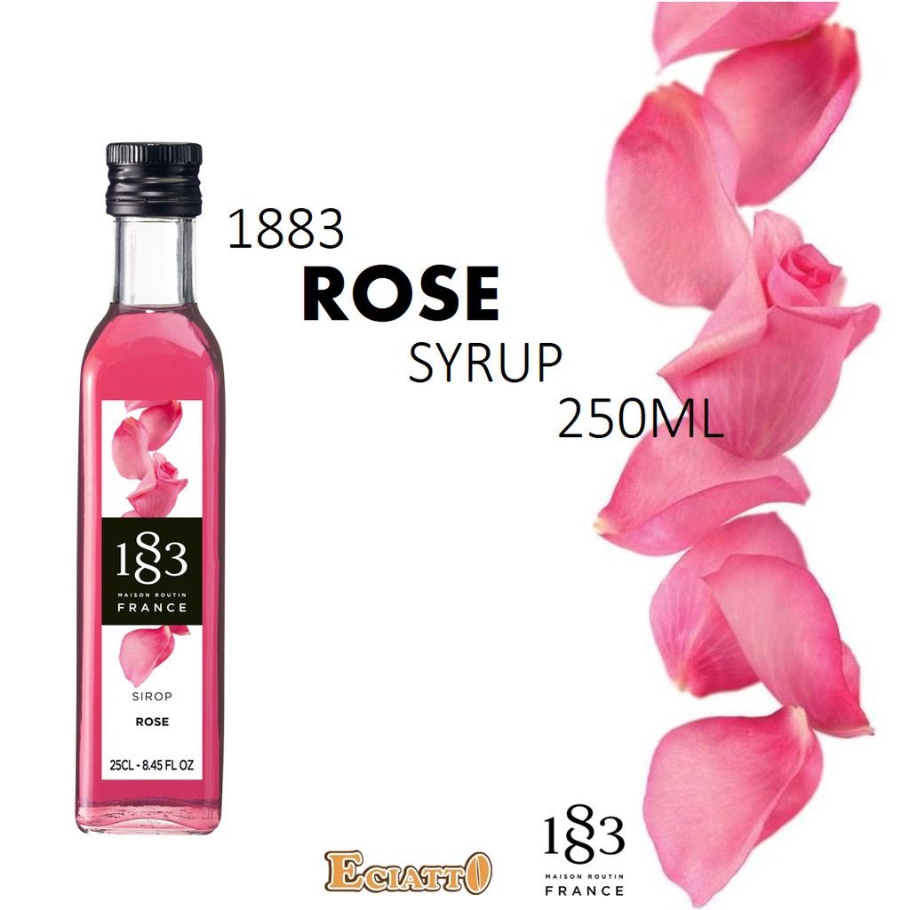 1883 MAISON ROUTIN 1883 Syrup Rose Syrup For Coffee Halal Air Kordial ...