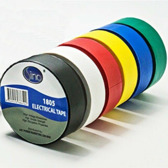 BLACK TAPE SINO 1805/2420 ELECTRICAL WIRE INSULATING TAPE | Shopee Malaysia