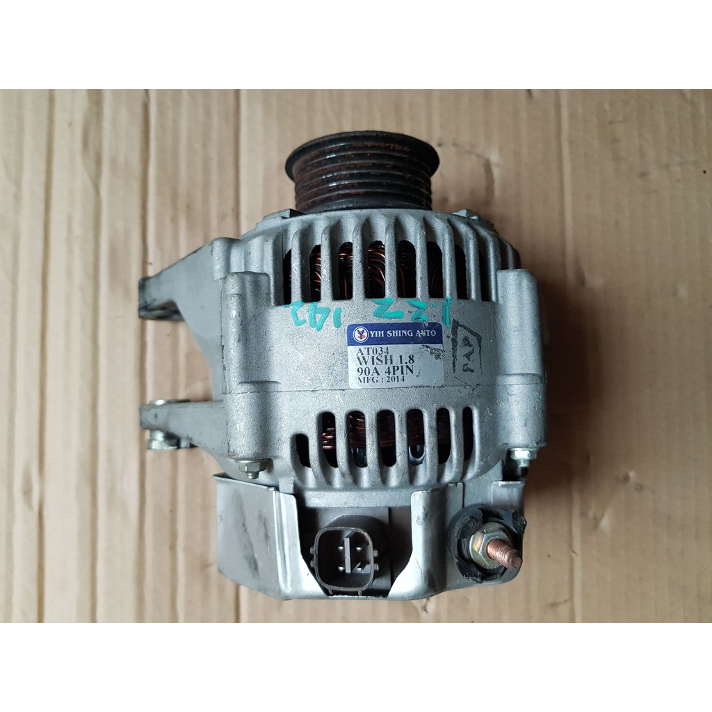 Toyota Wish Altis 1.8 1ZZ Alternator AT034 90A 4 PIN | Shopee Malaysia