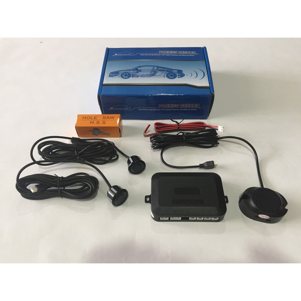 UNIVERSAL CAR REVERSE PARKING SENSOR - 2 EYE 25MM WITH BUZZER | Shopee ...