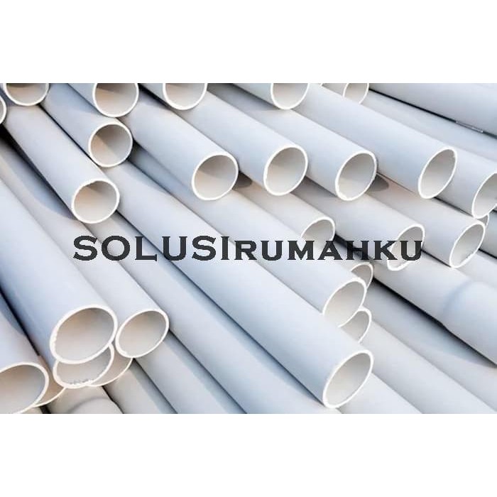 PUTIH Per 1 Meter PPM PVC PIPE AW White 1 inch / Retail Cut Pipe 100 cm ...