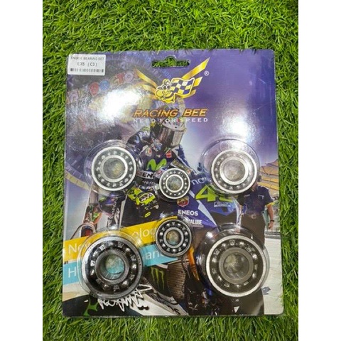 RACING BEE ENGINE BEARING SET ENJIN C3 HONDA EX5 DREAM WAVE 100 FIBER ...