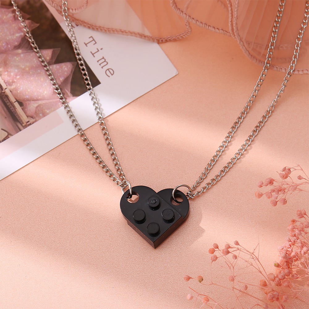 Lego heart necklace shopee store
