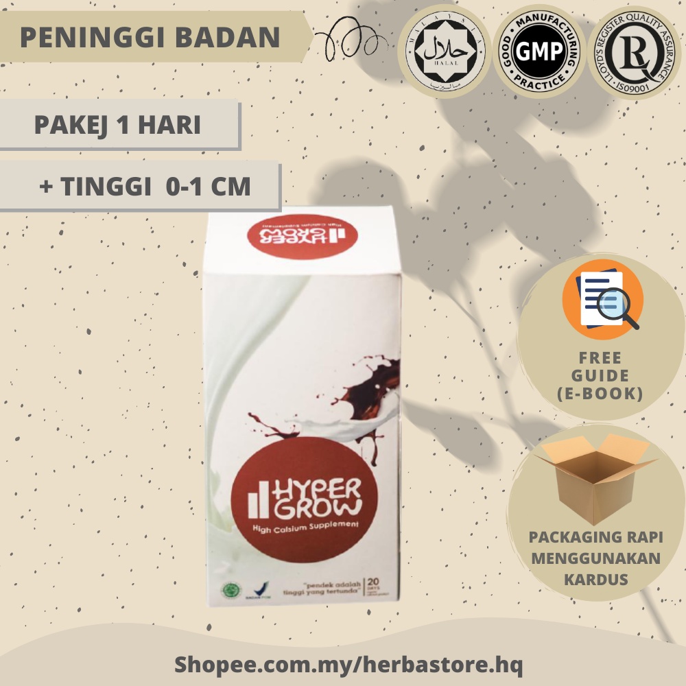 SUSU TINGGI BADAN HYPER GROW UP ORIGINAL supplement ubat tinggi badan ...