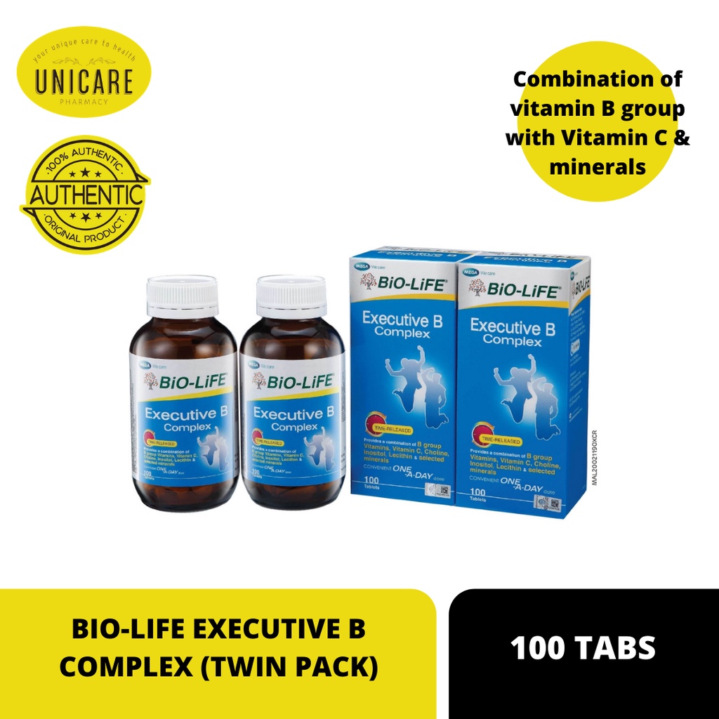 BIO-LIFE EXECUTIVE B COMPLEX 100S (TWIN PACK) | Shopee Malaysia