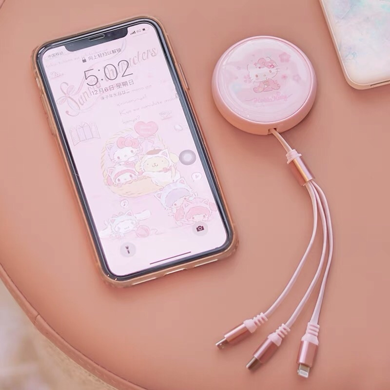 [Genuine] Hello Kitty USB cable 3 in 1 fast charging (100% original ...