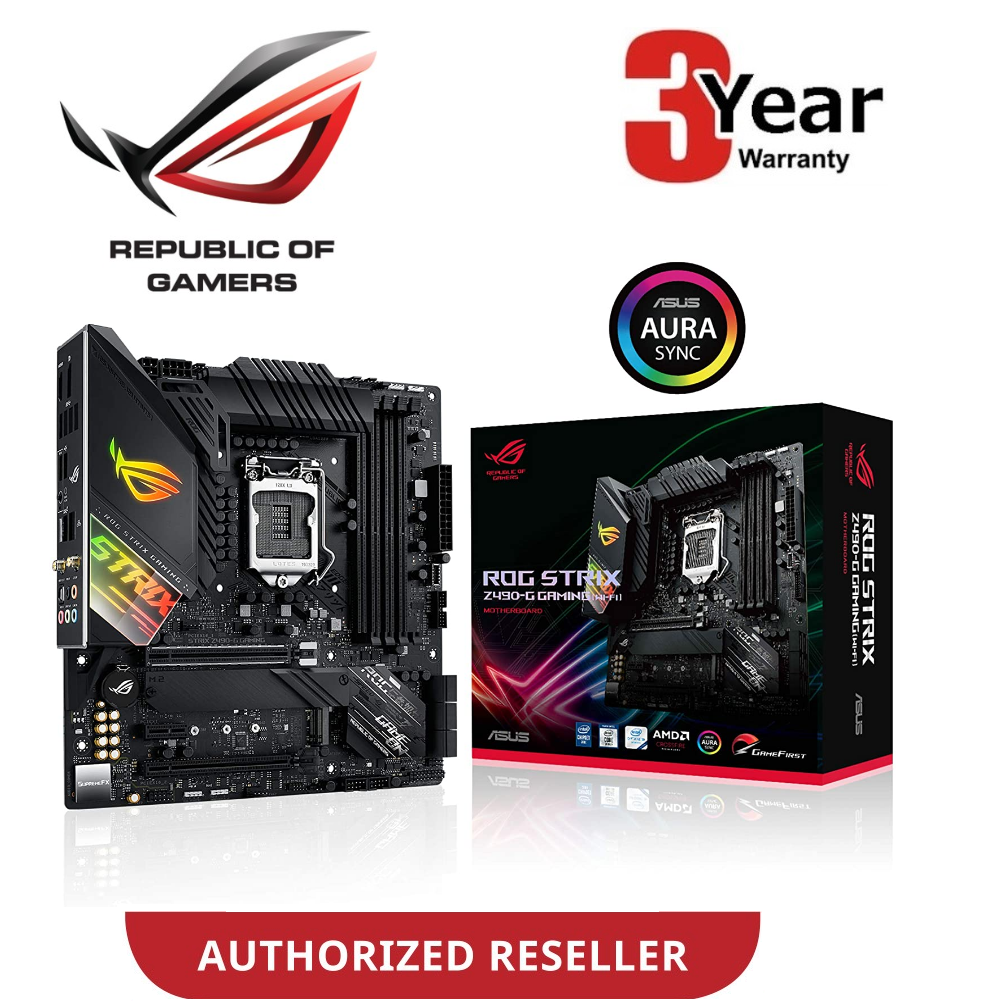 ASUS ROG STRIX Z490-G GAMING (WI-FI) Z490 Gaming Motherboard (Intel ...