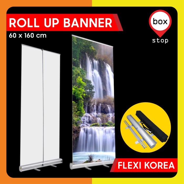 Print Roll Up Banner - Print Roll Banner - 60x160 cm - Flexi Korea ...