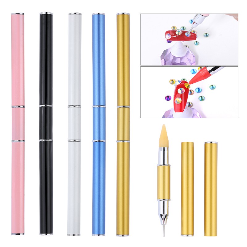 Metal Pen Rhinestones Gems Picking Tool Wax Pencil Pen Picker Clothing ...