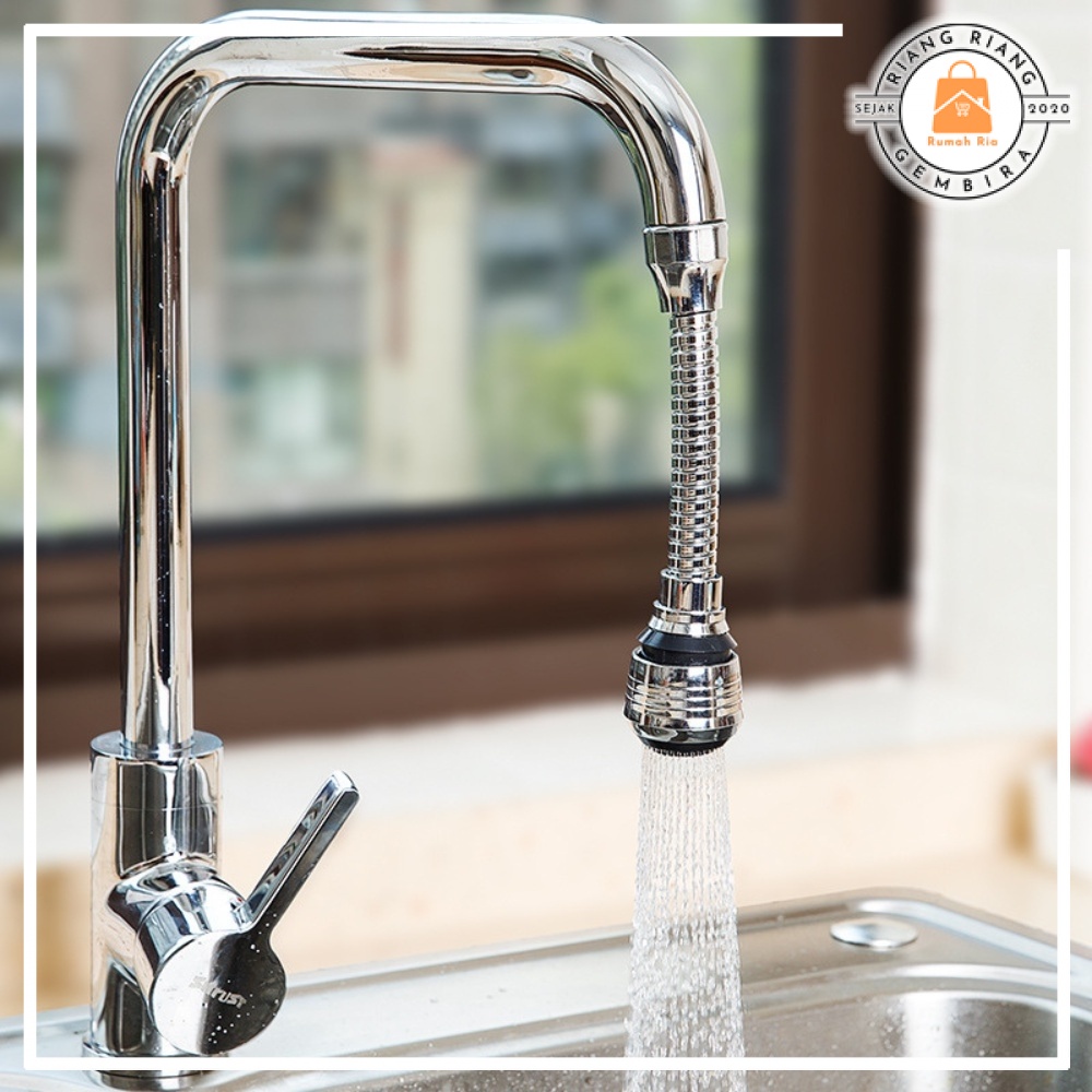 Long Hose Water Faucet 360 Degree Free Rotate Kitchen Bubble Shower ...