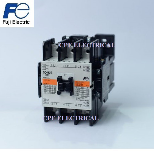 FUJI SC-N2S AC3 50A 22KW 30HP Magnetic Contactor 240VAC 2NO 2NC ...