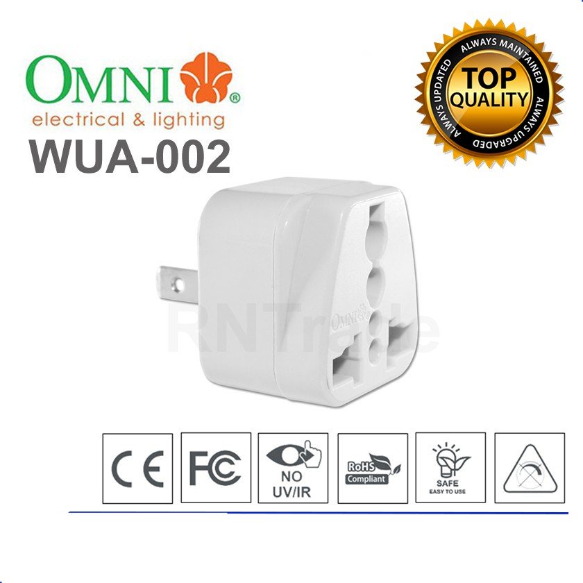 OMNI Universal Socket Adapter 10A 250V Model WUA-002 | Shopee Malaysia