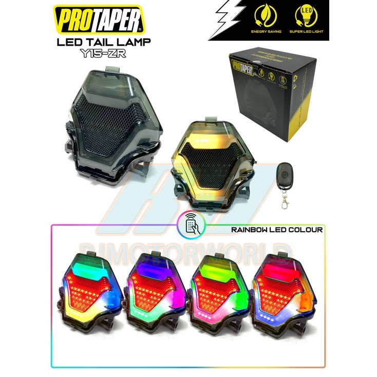 PROTAPER Y15 / Y15-ZR LED TAIL LAMP WITH SIGNAL ( RGB FLOW ) | Shopee ...