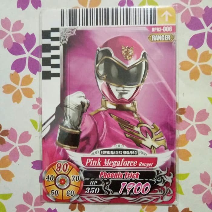 Power ranger card battle normal ranger pink megaforce 2 v3 | Shopee ...