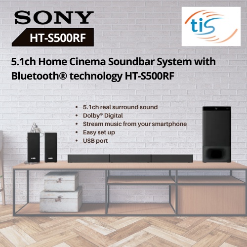SNY-HT-S500RF | Sony 5.1ch Home Cinema Soundbar System with Bluetooth ...