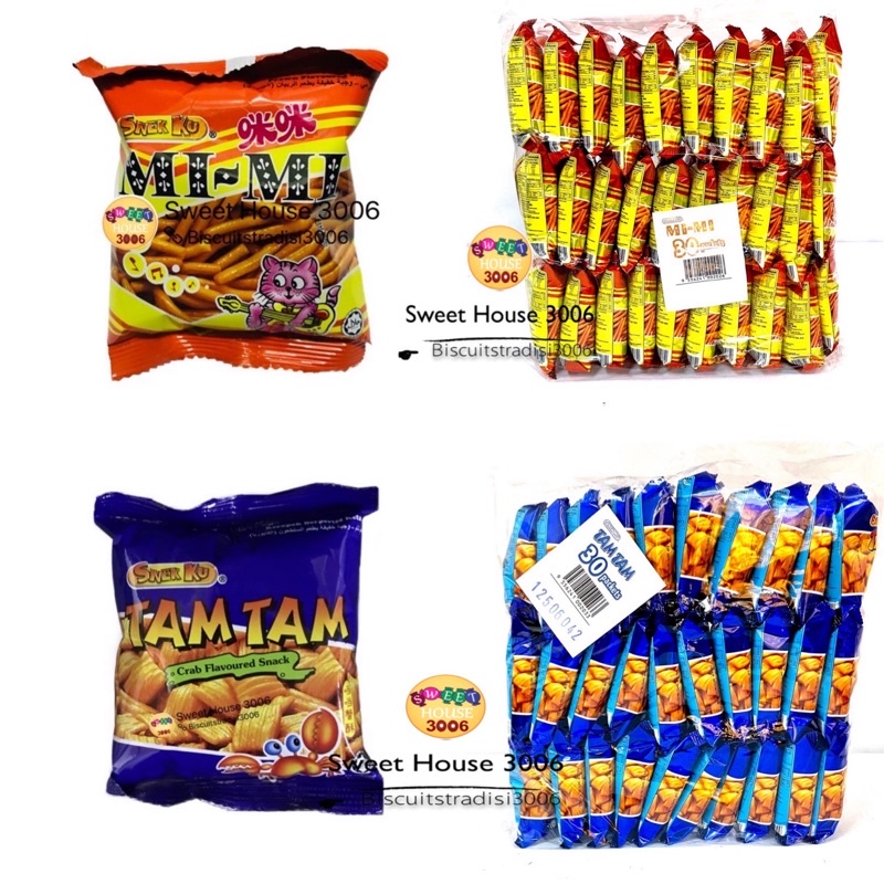 Snek Ku MiMi TamTam 16g x 30’S Prawn Crad Childhood Snack Makanan ...
