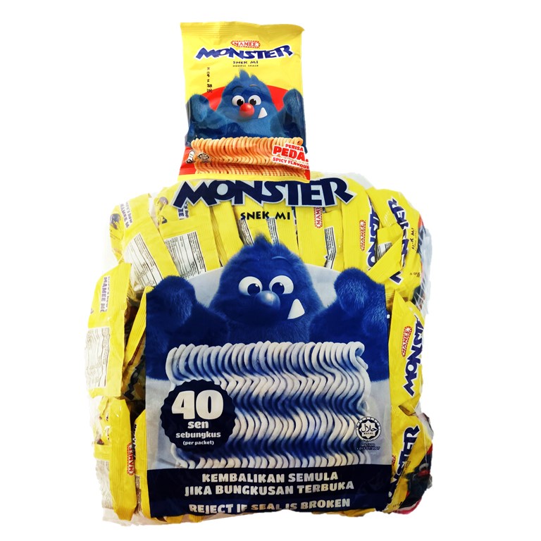 30's X 25g Mamee Monster Noodles Snacks BBQ / Chicken / Spicy / Lada ...