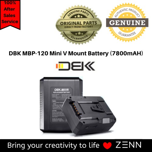 DBK MBP-120 Mini V Mount Battery (7800mAH) | Shopee Malaysia