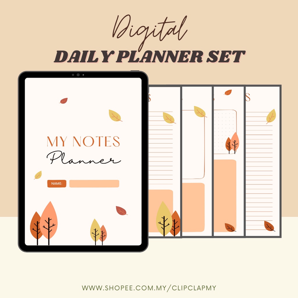 Set Digital Planner | Printable & Editable PDF | Digital Download ...