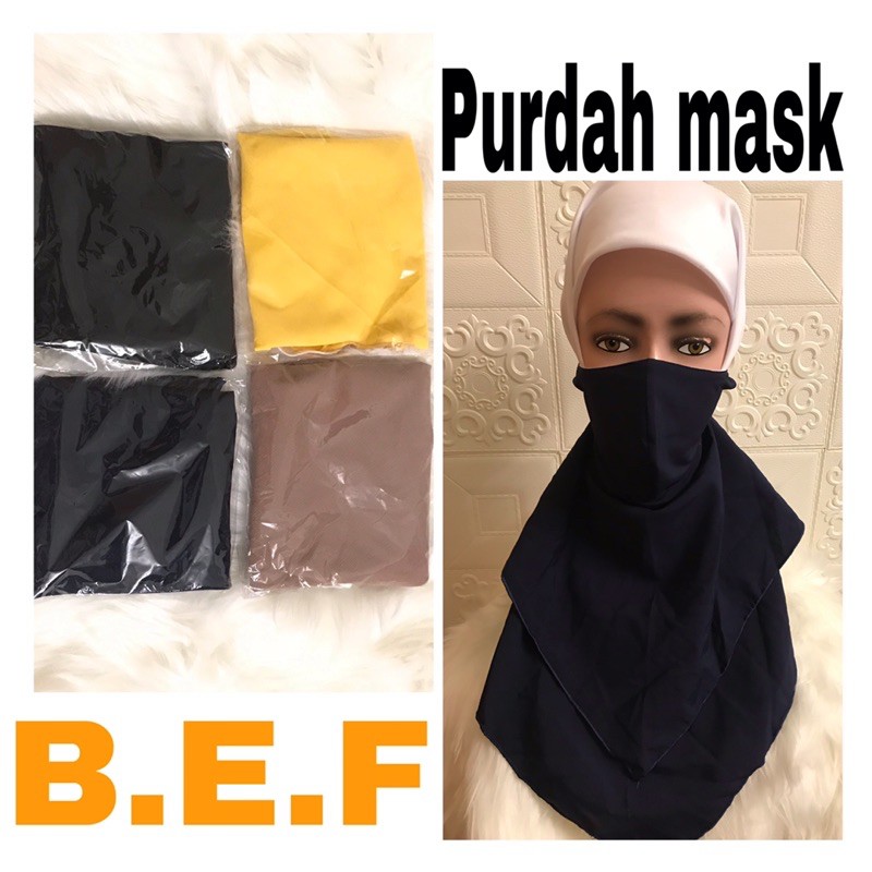 Purdah face mask hijab muslimah fashion | Shopee Malaysia