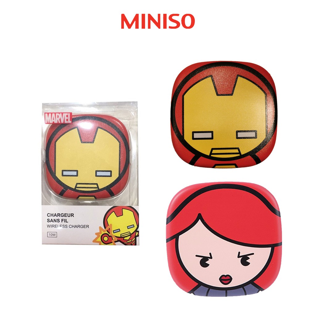 MINISO X MARVEL WIRELESS CHARGER(6941501578916,6941501578923) | Shopee ...