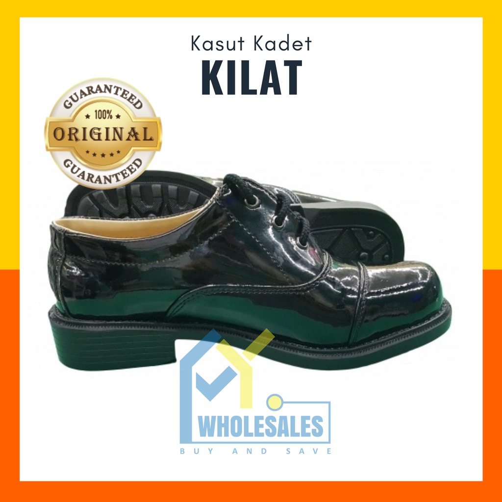 SC6189 - KASUT KADET KILAT UNTUK KAWAT ( KASUT KADET POLIS ) | Shopee ...