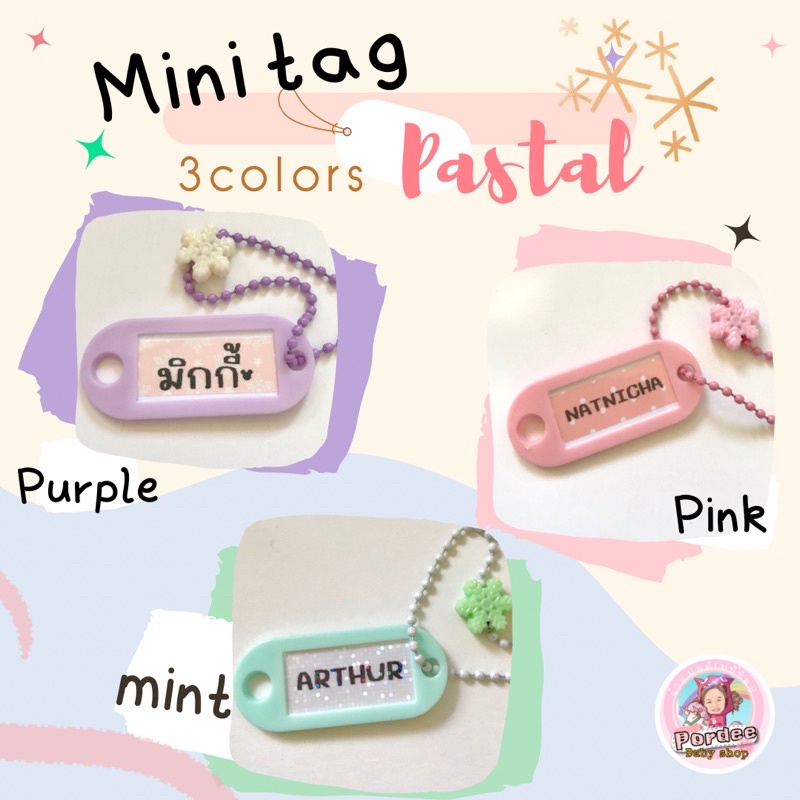 The mini tag Pastel Color Is Very Soft. All Items Wait For Long As You ...