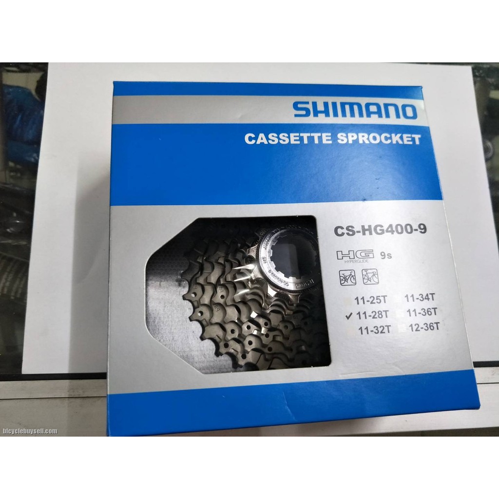 SHIMANO HG400 11-36T CASSETTE 9 SPEED & OTHER BRAND 9SPEED CASSETTE ...